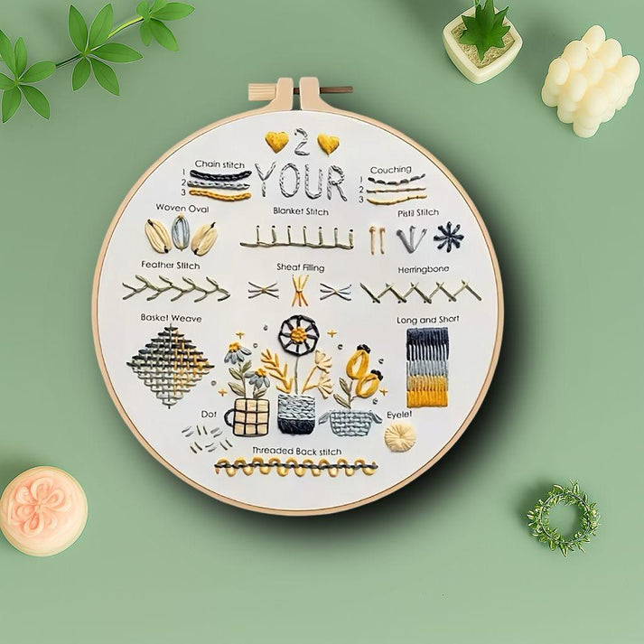 CraftHoop “Love Yourself” Beginner Embroidery Kit